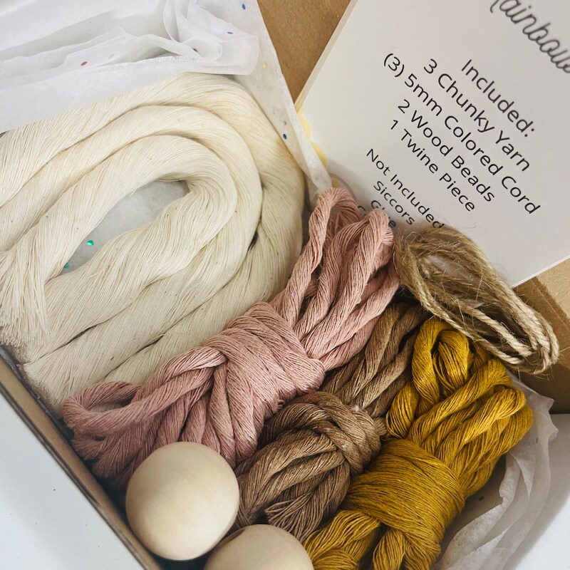 Rainbow Macrame Kit - Etsy