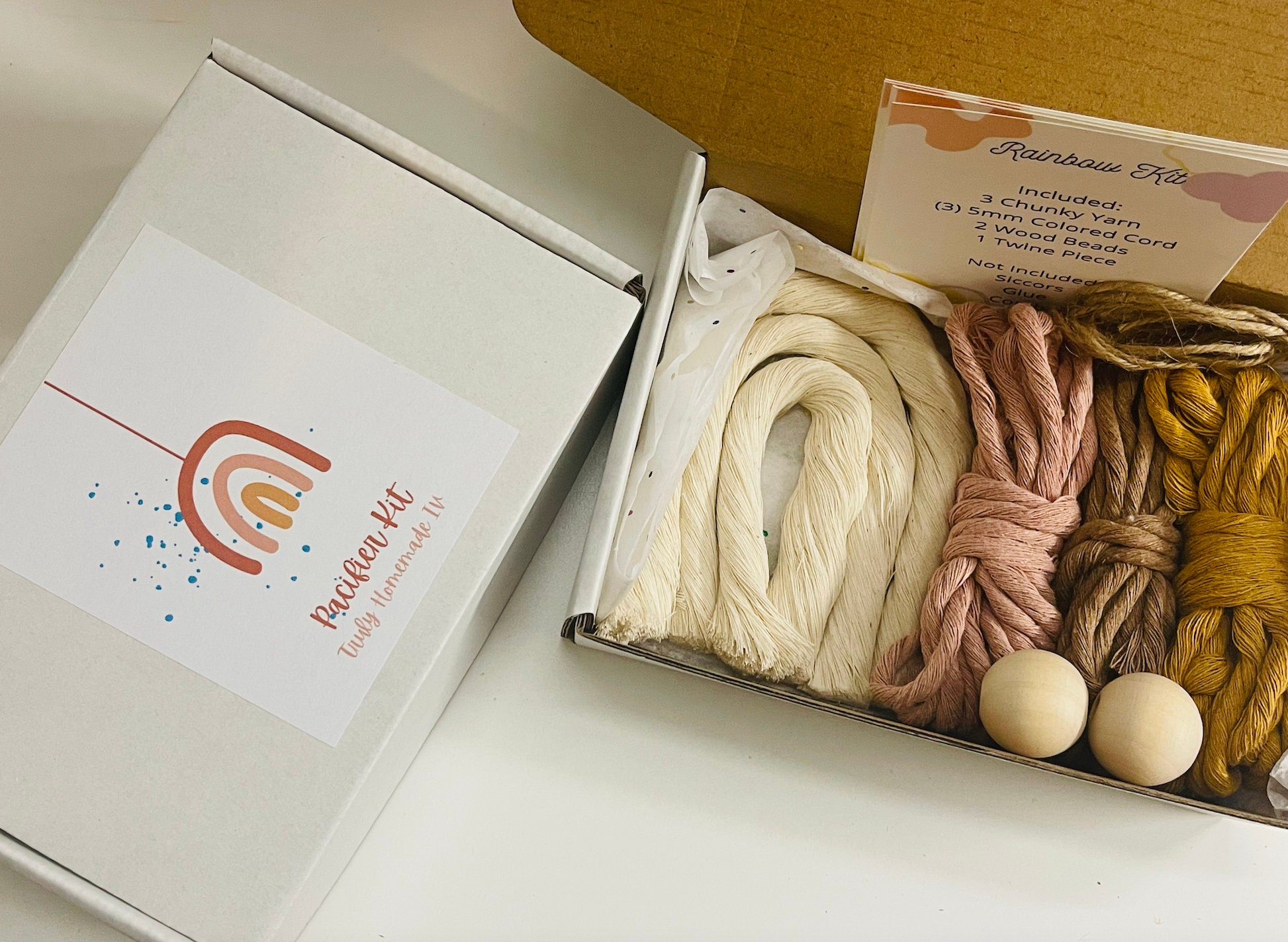 DIY Macrame Rainbow Kit - Etsy