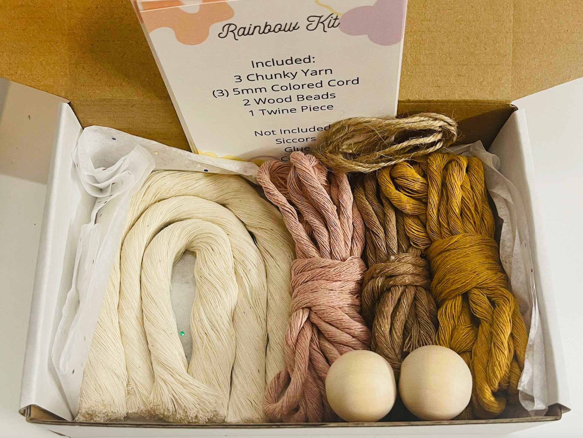 DIY Macrame Rainbow Kit - Etsy