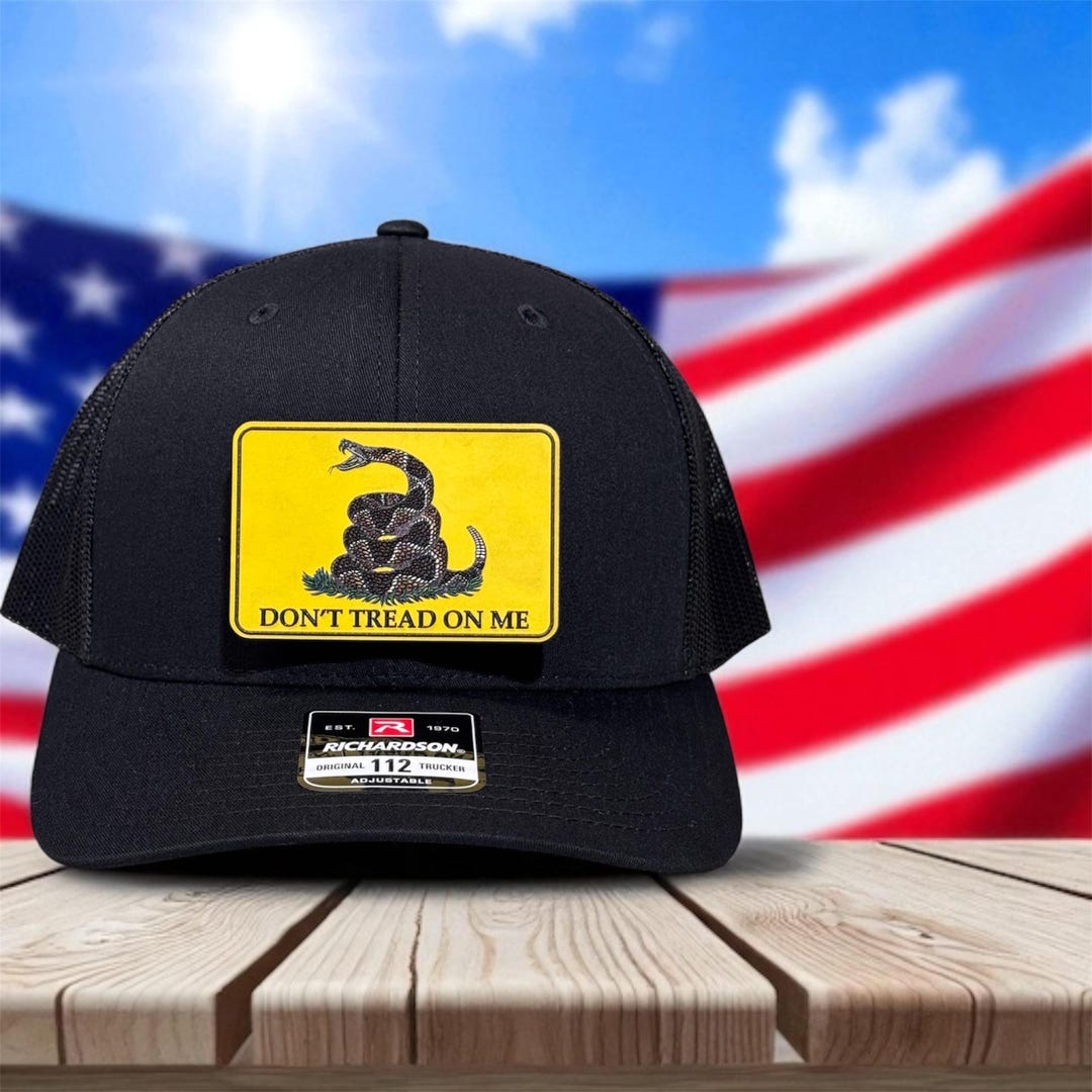 Gadsden Flag Trucker Hat - Snake Patch - Patriotic Cap - DTOM - 2A ...