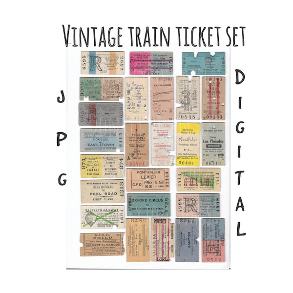 Railroad Tickets - Etsy
