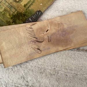 Antique Rare Payment Check, Shabby Stained Patina, Bank Notes, for Junk ...