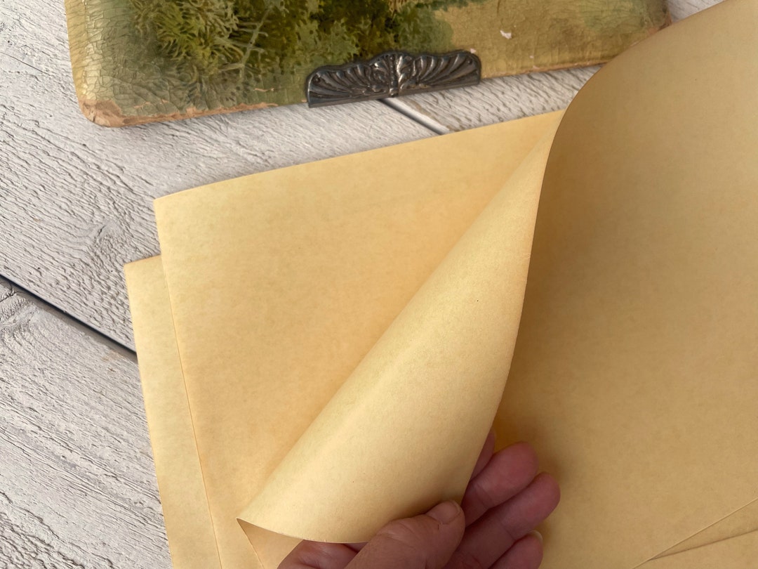 Vintage Butcher Paper Scraps, Heavy Stock Packaging Paper Sheets ...