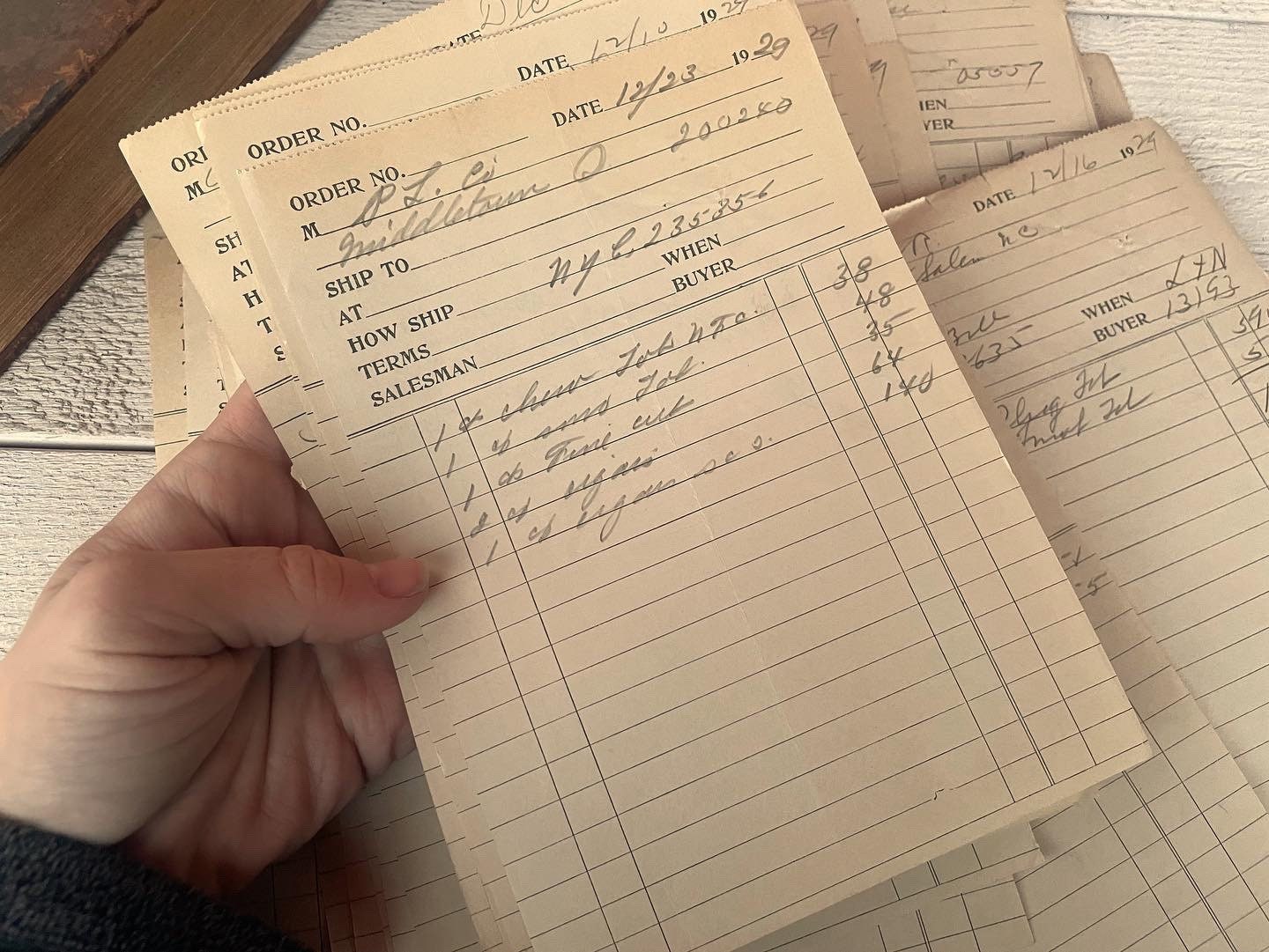 Antique Order Receipts Statements Beige Ephemera 1920s - Etsy