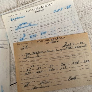 Vintage Clearance Forms Train Railroad Receipts Ephemera for - Etsy