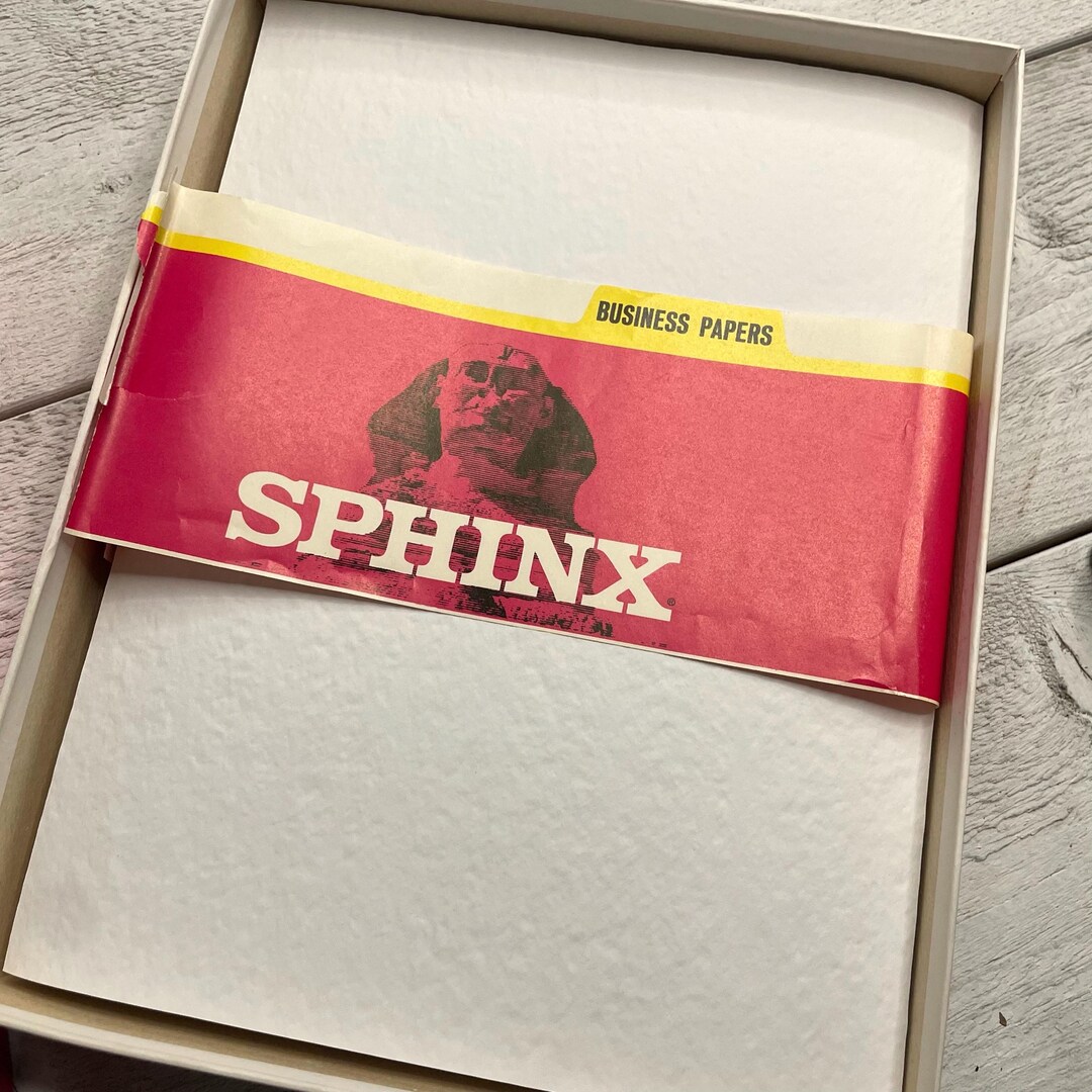 Vintage Onion Skin Typewriter Paper, Ephemera for Junk Journal, Sphinx ...