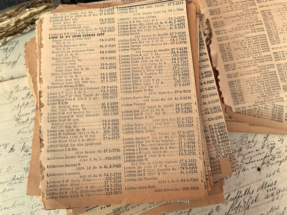 1960s Phone Information