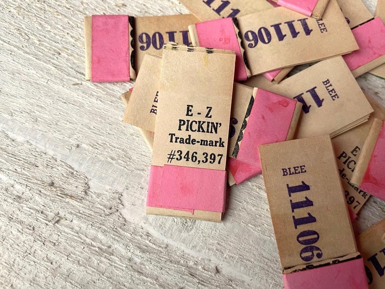 Vintage Game Coupons Pull Tab Gambling Lotto Tickets - Etsy New Zealand