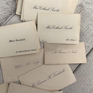 Antique Name Cards, Vintage Trading Calling Cards, Junk Journal ...