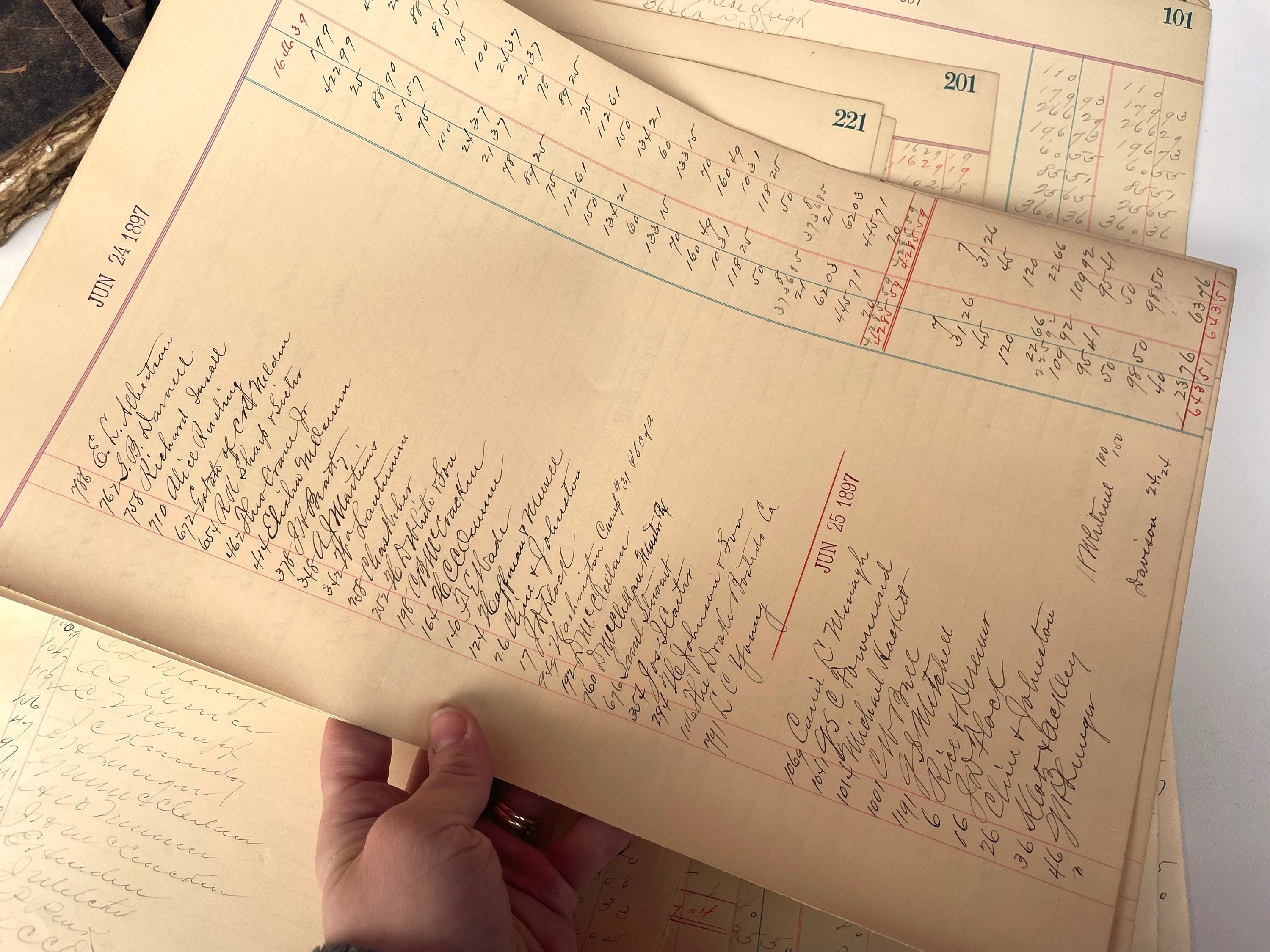 Extra Large Antique Handwritten Ledger 1800s Junk Journal - Etsy