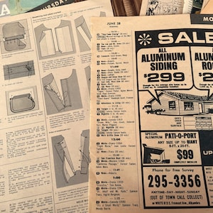 Vintage Magazine Page Assortment - 20 Sheets - From Various Magazines ...
