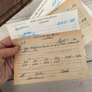 Vintage Clearance Forms Train Railroad Receipts Ephemera for - Etsy