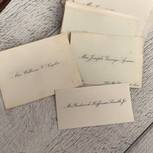 Antique Name Cards, Vintage Trading Calling Cards, Junk Journal ...