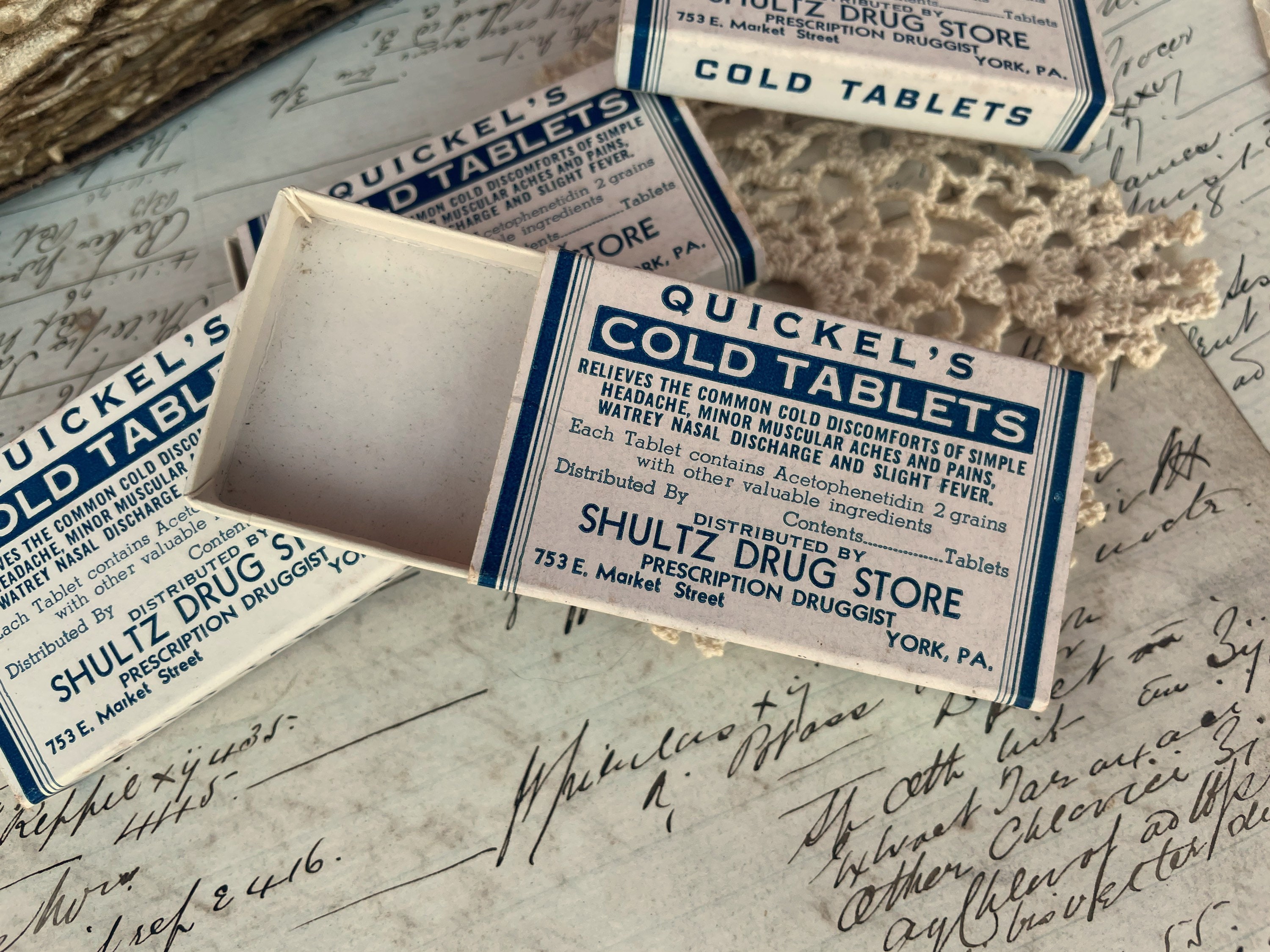 Vintage Medicine Box, Small Advertising Carton Box, Apothecary Item ...
