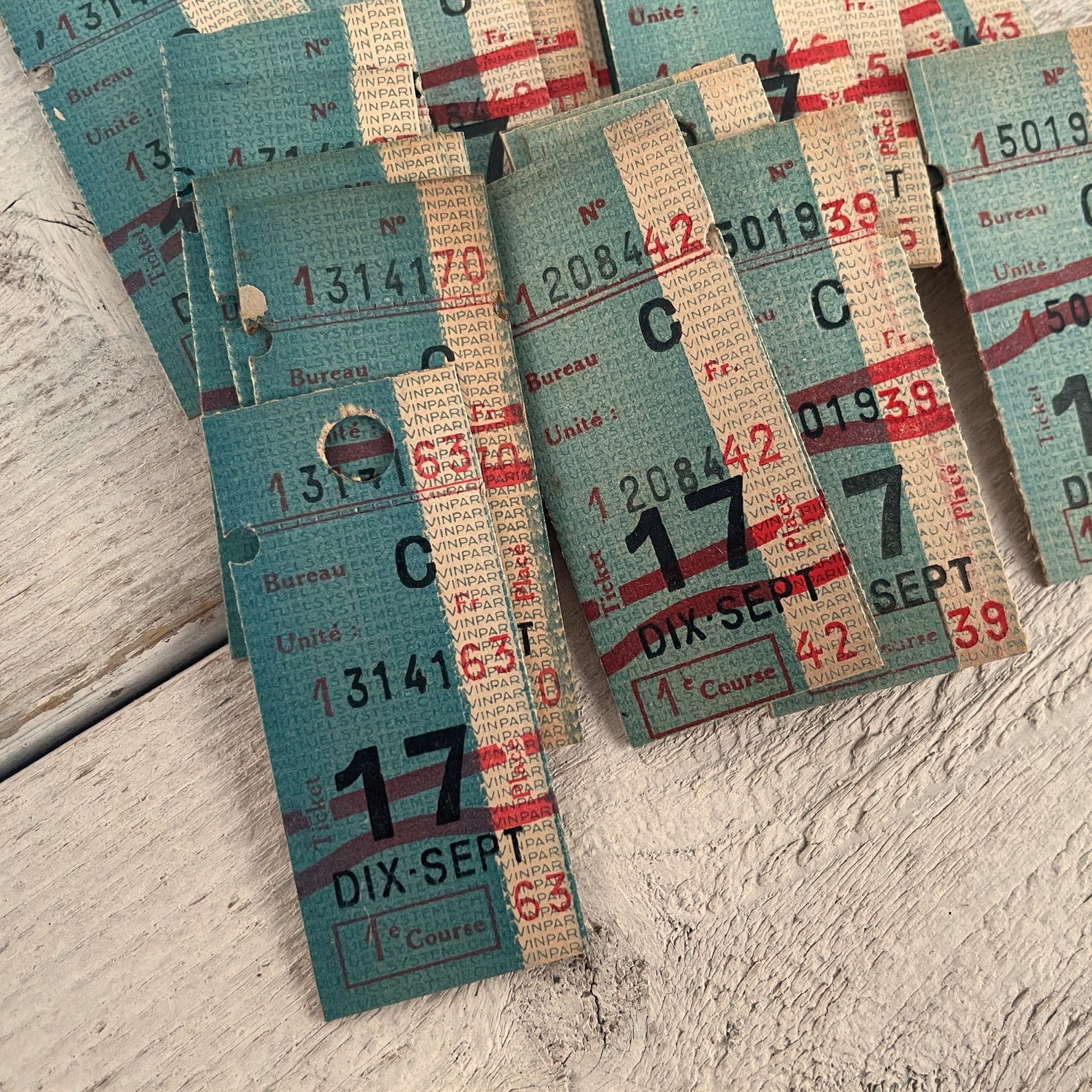 Vintage French Tickets - 5 Sheets - Transport Ticket, Scrapbooking ...