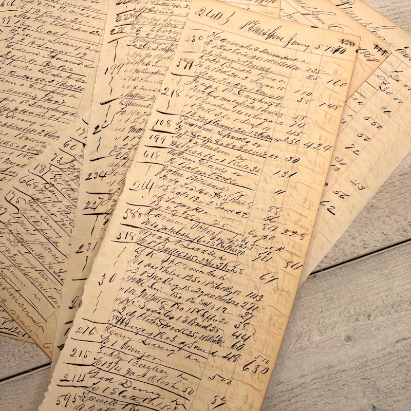 Large Ledgers Antique - Etsy