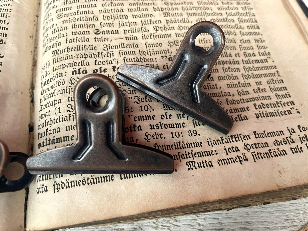 Large Paper Clip, Antique Bronze, for Clipboard Menu Board, Binder Clip ...