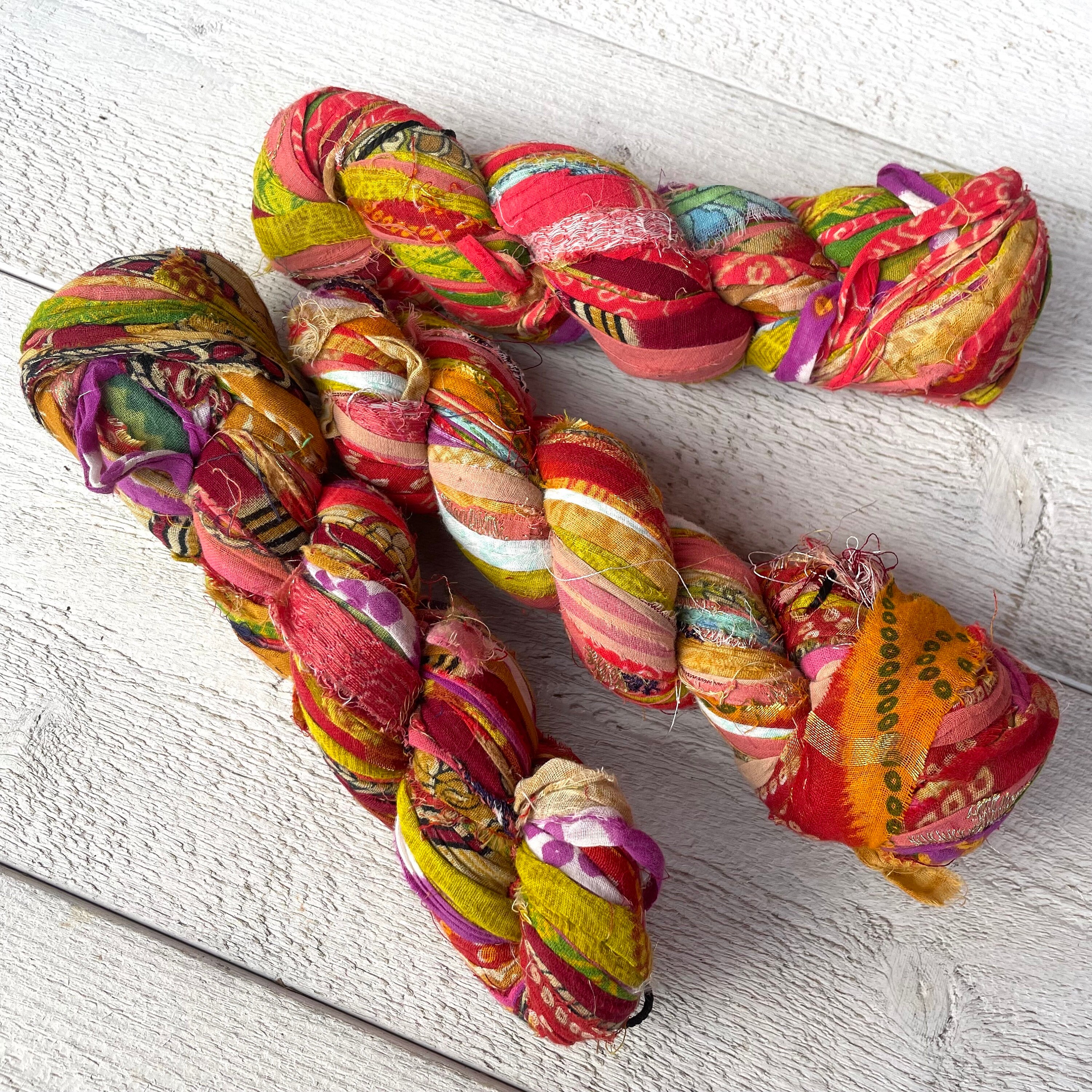 Sari Ribbon in Cotton, «bohemian Cotton Rags» 3 or 6 or 10 Yards ...