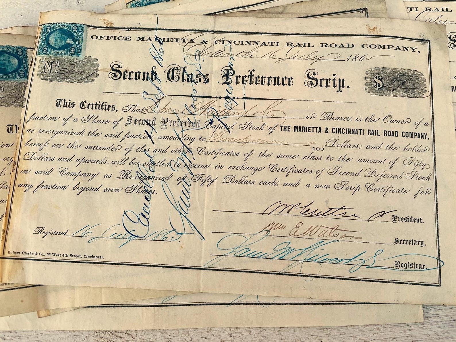 Antique Shares Certificates Vintage Document Receipts - Etsy