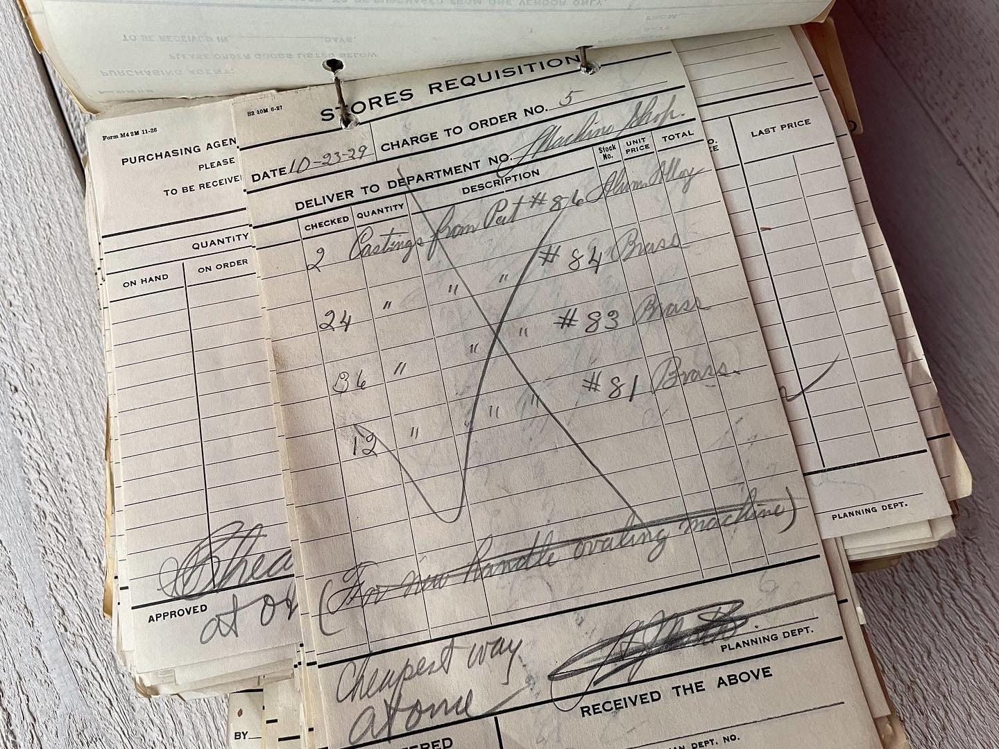 Vintage Purchase and Store Requisitions Receipts Old - Etsy