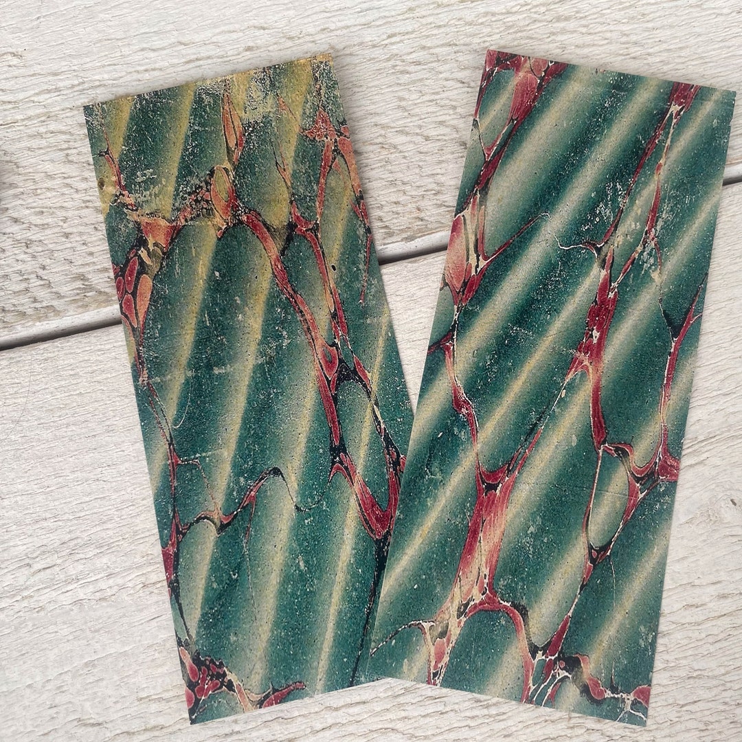 Antique Inspired Marbled Cards, Vintage Style Reproduction Reprint ...