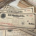 Antique Bank Checks, Used Payment Receipt, Vintage Ephemera, Bank Note ...