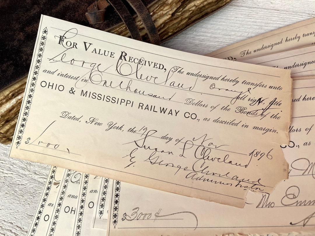 Antique 1890s Certificate, Aged Paper Patina, Handwritten, Calligraphy ...