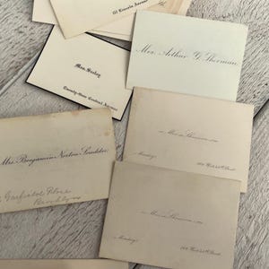 Antique Name Cards, Vintage Trading Calling Cards, Junk Journal ...