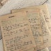 Vintage Diary Pages, Handwritten Agenda Sheets, Five Year Diary 1930s ...