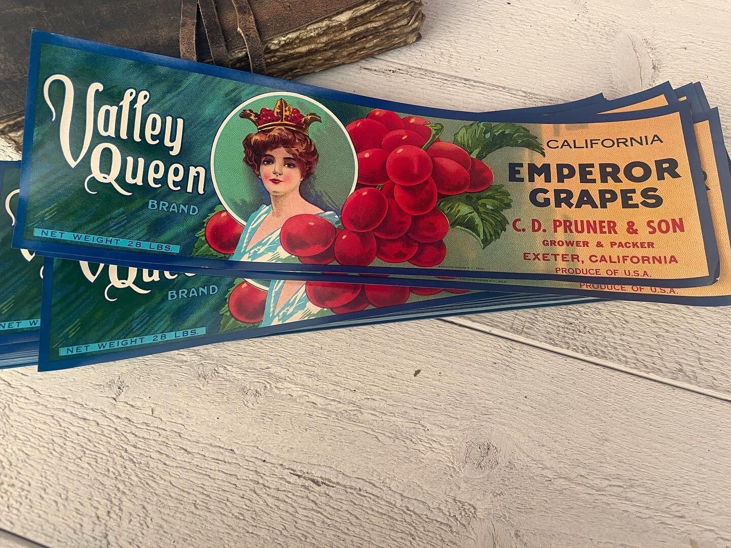 Vintage Fruit Crate Labels, Junk Journaling, Large Food Advertisement ...