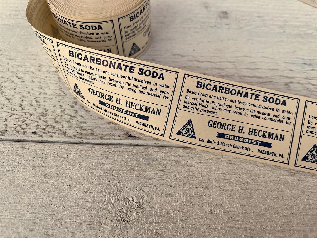 Vintage Apothecary Labels, Original Pharmacy Labels, Gummed NOS Label ...