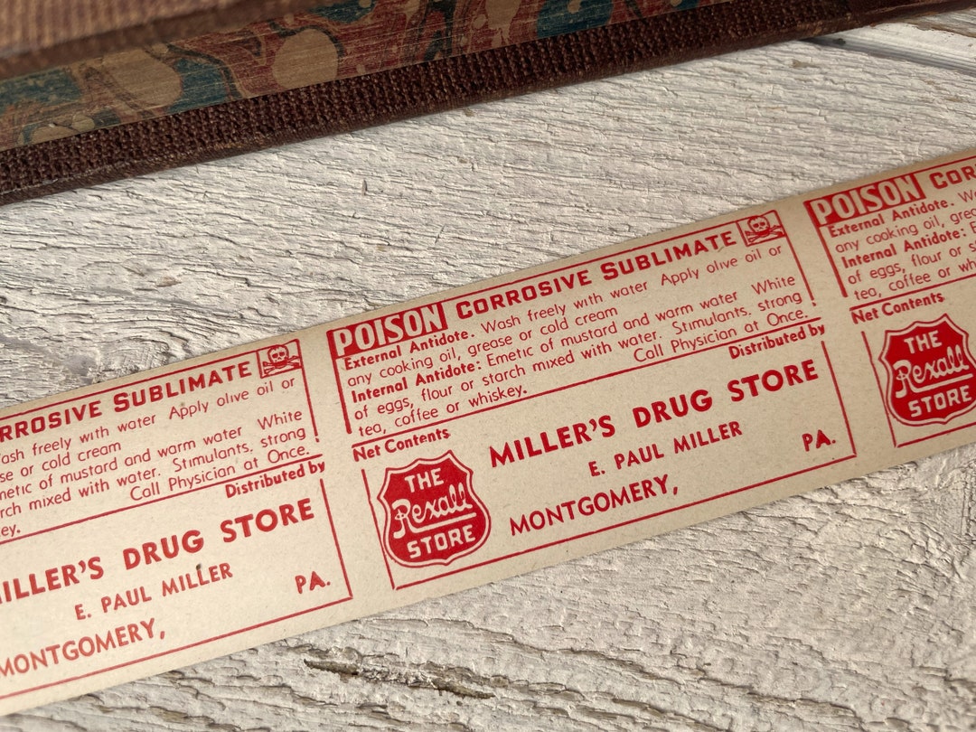 Vintage Pharmacy Poison Labels, Apothecary Labels for Junk Journals ...