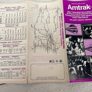 Vintage 1970s Train Timetable, Schedule Brochure, Transport Ephemera ...