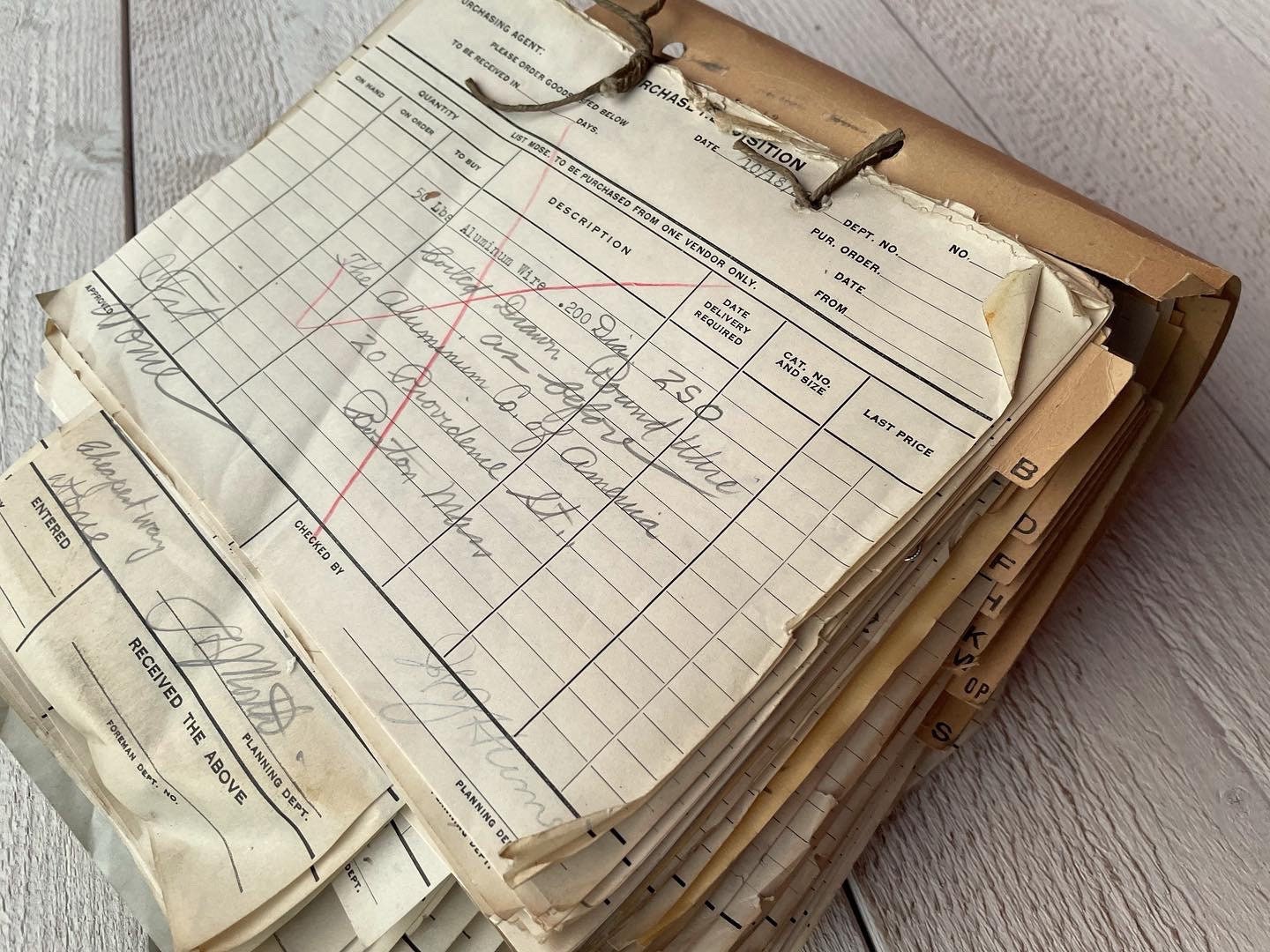 Vintage Purchase and Store Requisitions Receipts Old - Etsy