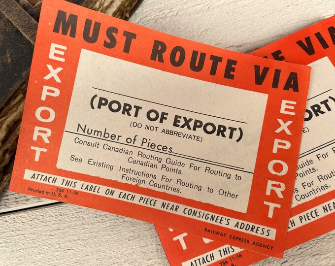 1940s Railway Express Air Express War Material WWII Gummed Label - Old ...