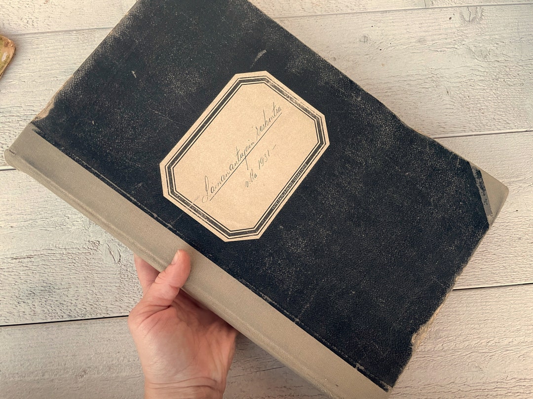 Antique Complete Ledger Journal Account Book 1930s Finnish - Etsy
