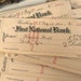 Antique 1890s Bank Checks, Payment Check, Handwritten, Vintage Ephemera ...