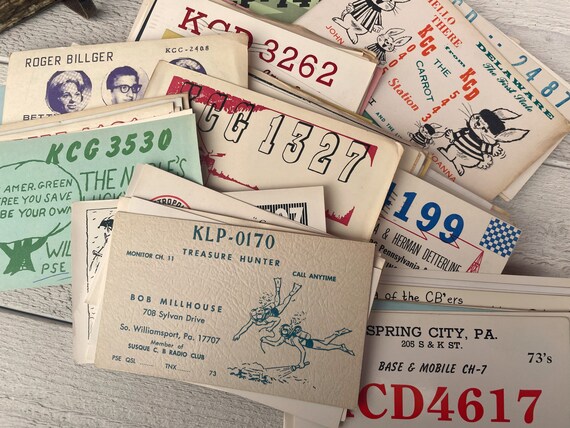 Vintage Radio Cards 1960s Radio Amateure Collectible QSL - Etsy