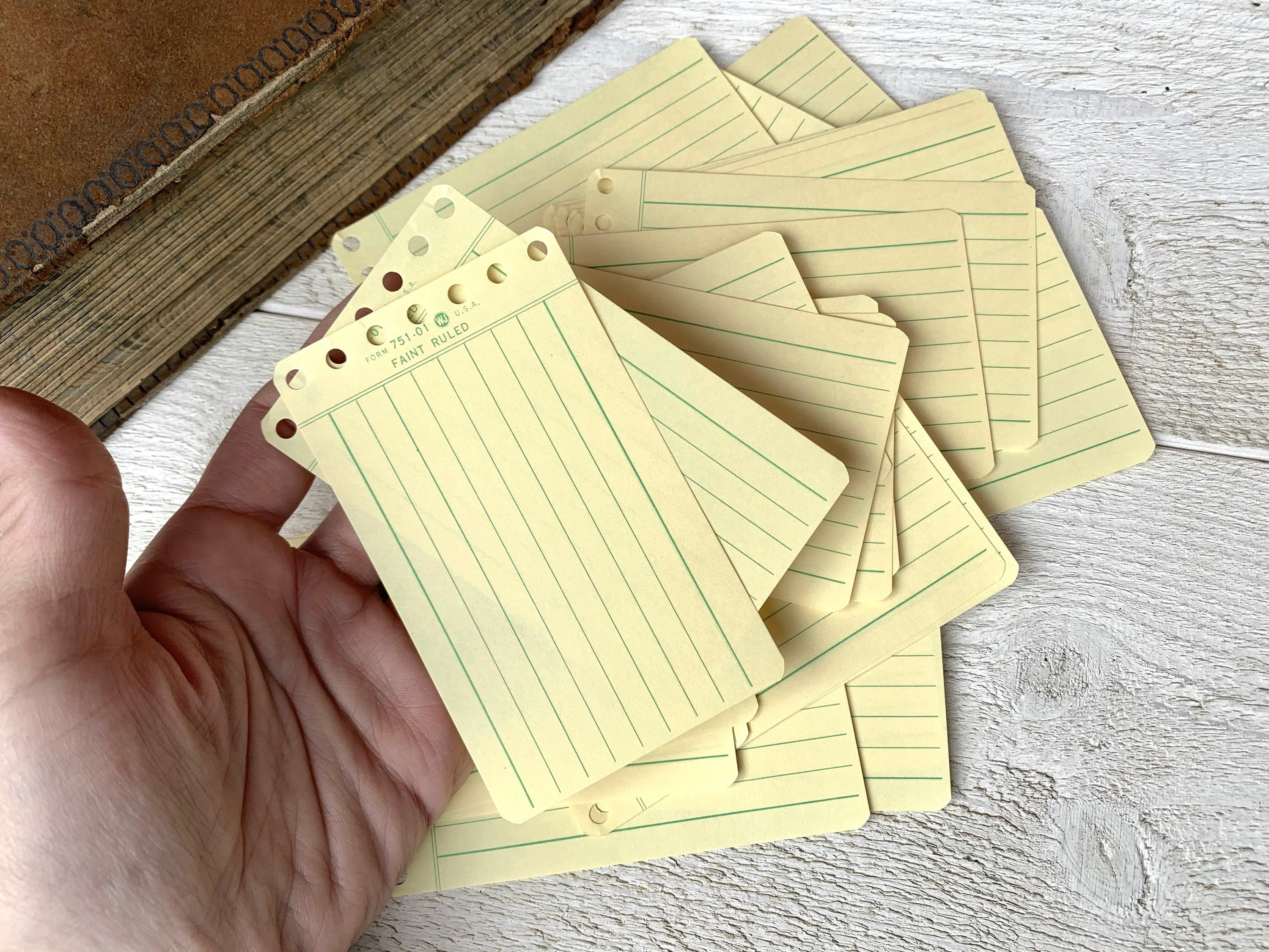 Vintage memo notes Unused small note paper Visible record | Etsy