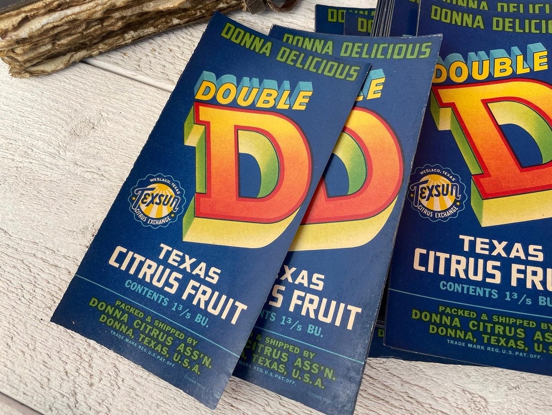 Vintage Citrus Labels - 10 Sheets - Scrapbooking Ephemera ...