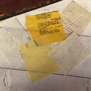 Vintage SCRAPS of Onion Skin Tissue Paper, Thin Cut Papers, From ...