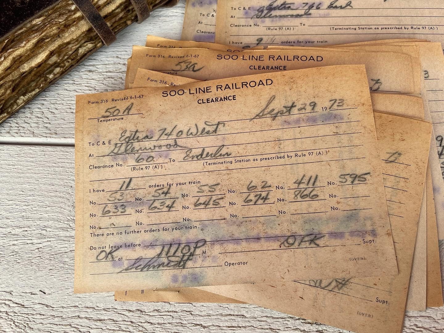 Vintage Clearance Forms Train Railroad Receipts Ephemera 10 - Etsy