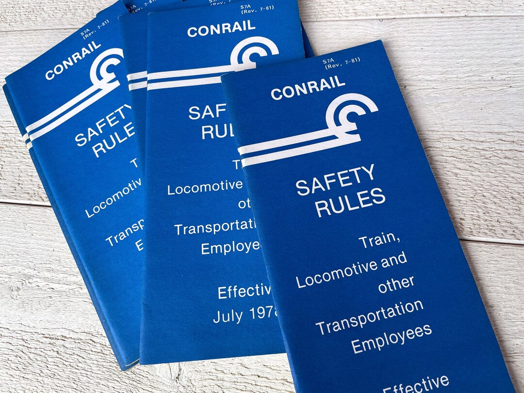 Vintage Railroad Safety Rules Book, Journal, Railroad Booklet, Ephemera ...