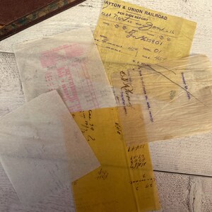 Vintage SCRAPS of Onion Skin Tissue Paper, Thin Cut Papers, From ...