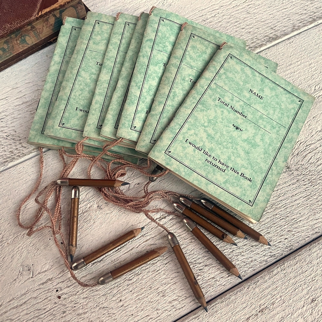 Vintage Small Memo Book With Tiny Pencil, Mini Note Book, Writing ...