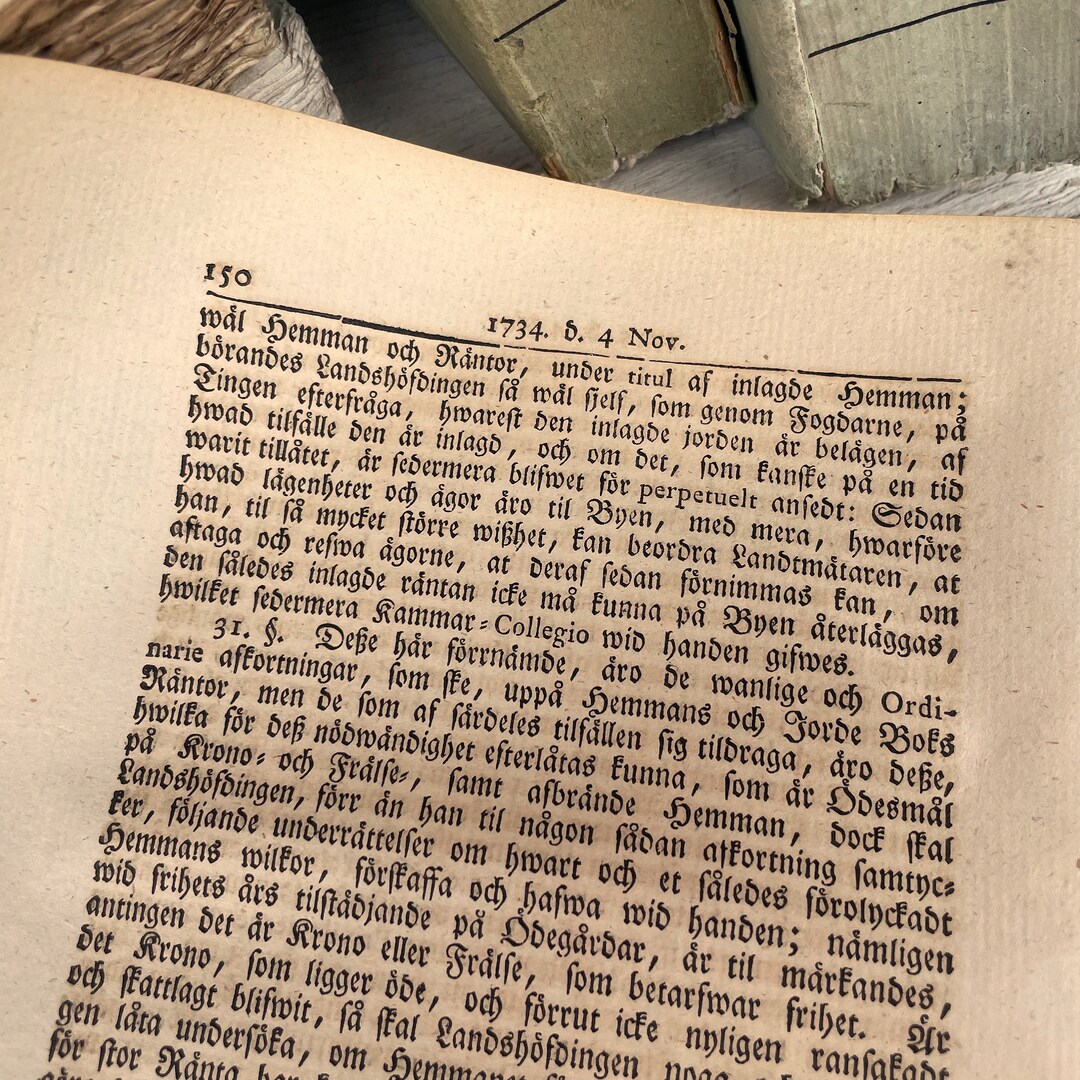 Antique Swedish Book Pages 1780s, Vintage Book Pages, Junk Journal ...