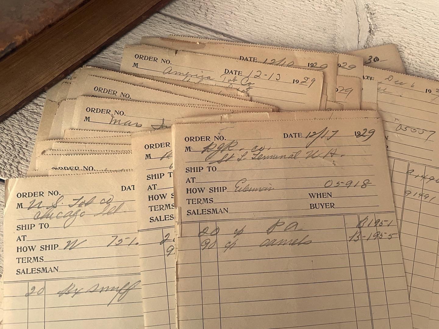 Antique Order Receipts Statements Beige Ephemera 1920s - Etsy