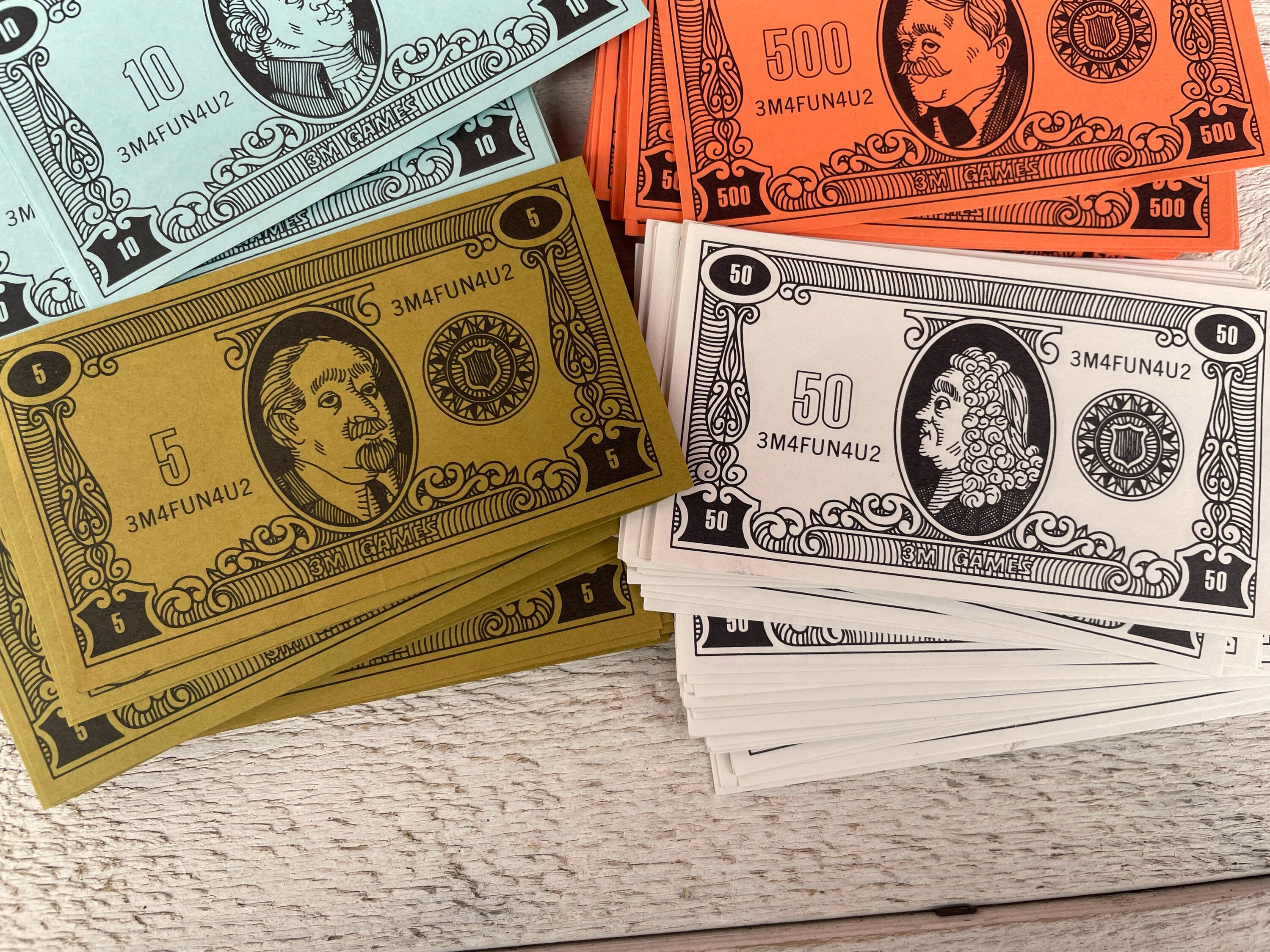 Vintage 1970s Play Money Board Game Paper Money Business - Etsy