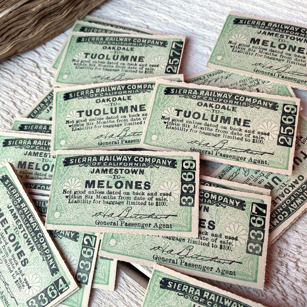 Railroad Tickets - Etsy