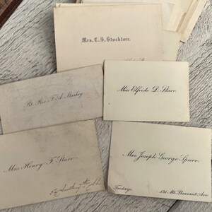 Antique Name Cards, Vintage Trading Calling Cards, Junk Journal ...